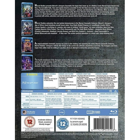 Marvel's The Avengers Assembled - Complete 4-Movie Collection [Blu-Ray ...