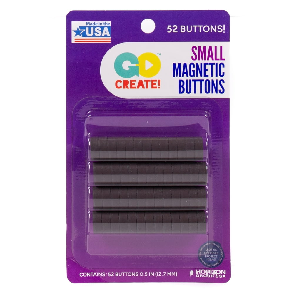 Go Create Small Magnetic Buttons, 50 Magnets Total - Walmart.com ...