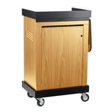 Oklahoma Sound Smart Cart Lectern, Light Oak - Walmart.com