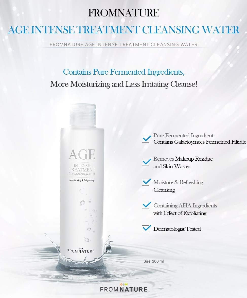 AGE Intense Treatment Cleansing Water (200ml 6.7 oz) by From Nature ...