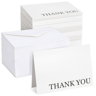 48 Pack Floral Thank You Cards with Envelopes, Blank Thank You Greeting ...