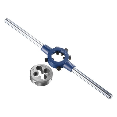 Round Die Stock Handle Wrench Set 5/16-32 UNEF Threading Die and 25mm ...