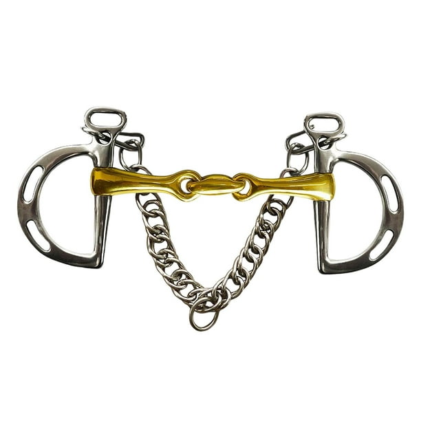 koolsoo Metal Horse Bit Copper Mouth Horse Gag Bit Copper Roller ...