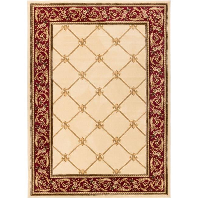 Fleur De Lis Formal Rug, Ivory - 10 ft. 11 in. x 15 ft. - Walmart.com