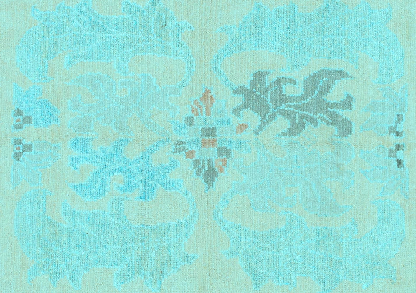 Ahgly Company Indoor Rectangle Abstract Light Blue Modern Area Rugs, 3 ...