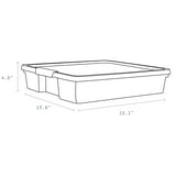 Storex Plastic Project Box for 12 x 12 Paper, Assorted Colors, Case of ...