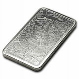 10 oz .999 Fine Silver Bar - Aztec Calendar Sun Stone Design, Made in ...