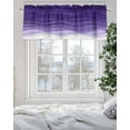 Curtain Valance for Windows,Gradient Purple Waves Seamless Kitchen ...