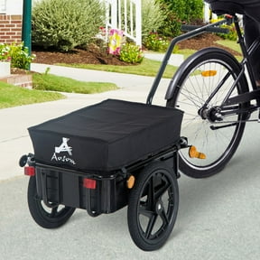 Xspec Bicycle Pull Behind Cart Wagon, 2-in-1 Bike Cargo Trailer ...