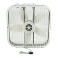 "Lasko 20"" Metal Blade Box Fan, 3 Speeds, Weather-Resistant, Portable, White, B20200" - Walmart.com