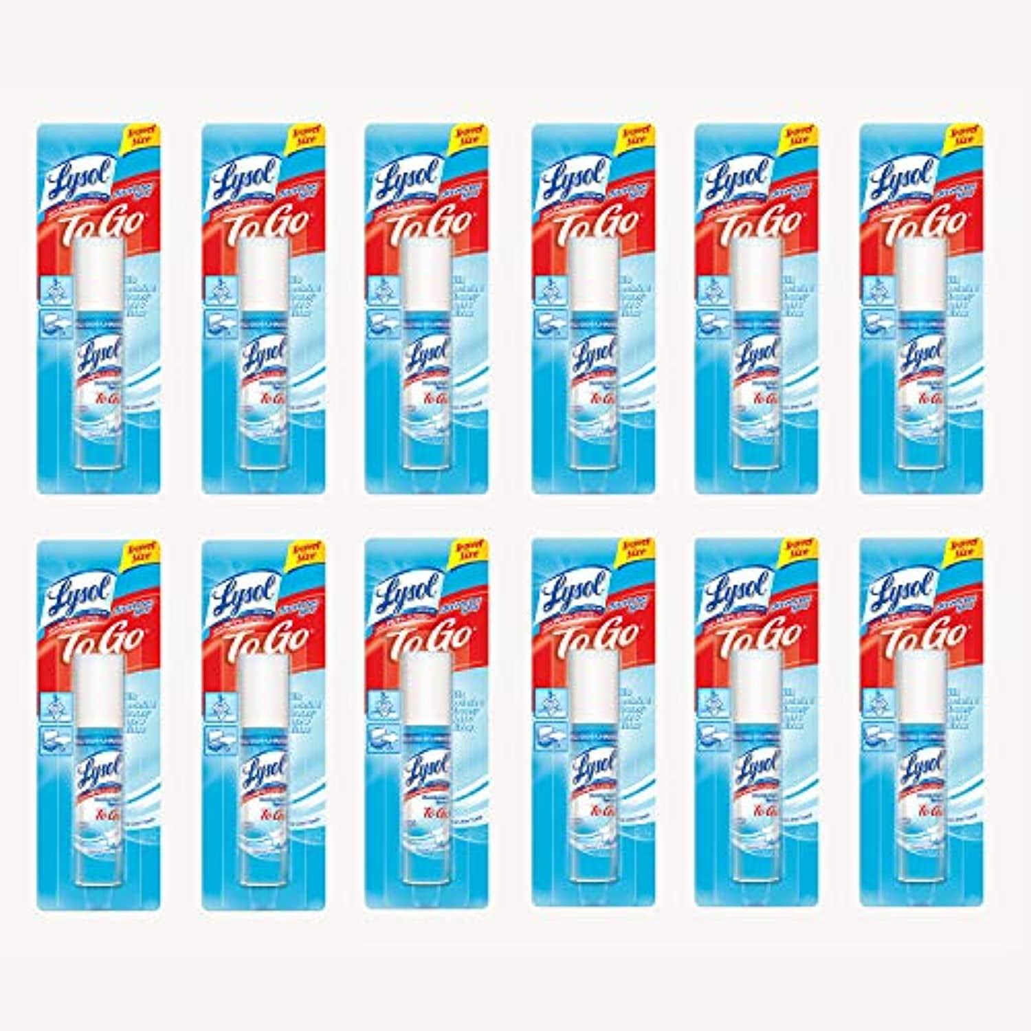 Lysol To Go Disinfectant Spray, Crisp Linen, 1 Ounce, Pack Of 12 ...
