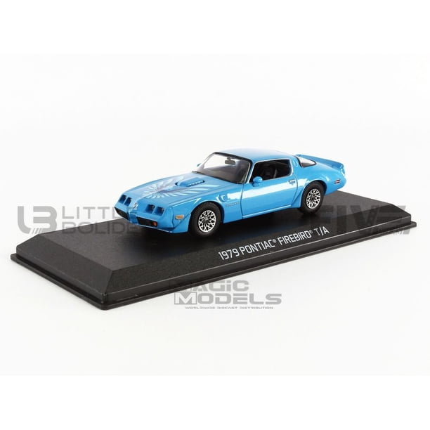 1979 Pontiac Firebird T/A Trans Am Atlantis Blue with Hood Phoenix 1/43 ...