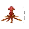 BotaniNest 3D Printed Articulated Squid Toy Decorative Articulated ...