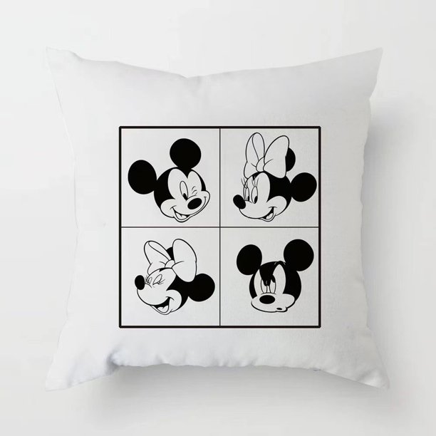 Disneyland Mickey Mouse lindo dibujo animado Ins estilo cojín almohada coche cama sofá cojín ...