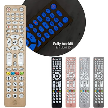 GE 2-Device Big Button Universal TV Remote Control in Silver, 69882 ...