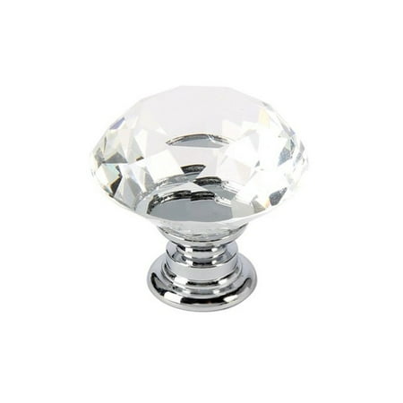 ShenMo Crystal Handle, Transparent Knob Handles 5 pieces 30mm knobs ...