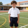 dazeni 5 Pack School Uniform with Tie for Boy Active Performance Short ...