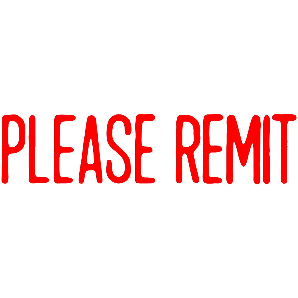 PLEASE REMIT Stock Stamp | Pre-Inked Xstamper - Walmart.com