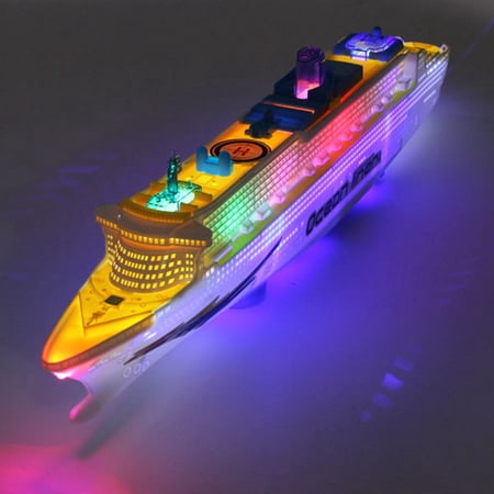 Ocean Liner Cruise Ship Boat Electric Toy Gift Flash LED Light Sound ...