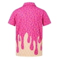 AWZXDE Stylish Boys Summer Casual Shirt Featuring Ice Print Design and ...