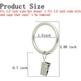 40 Pack Curtain Rings with Clips, Window Clip Rings Curtain Hooks ...