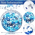 20 Pack 8 Inch Blue Mini Glitter Inflatable Playground Beach Balls ...