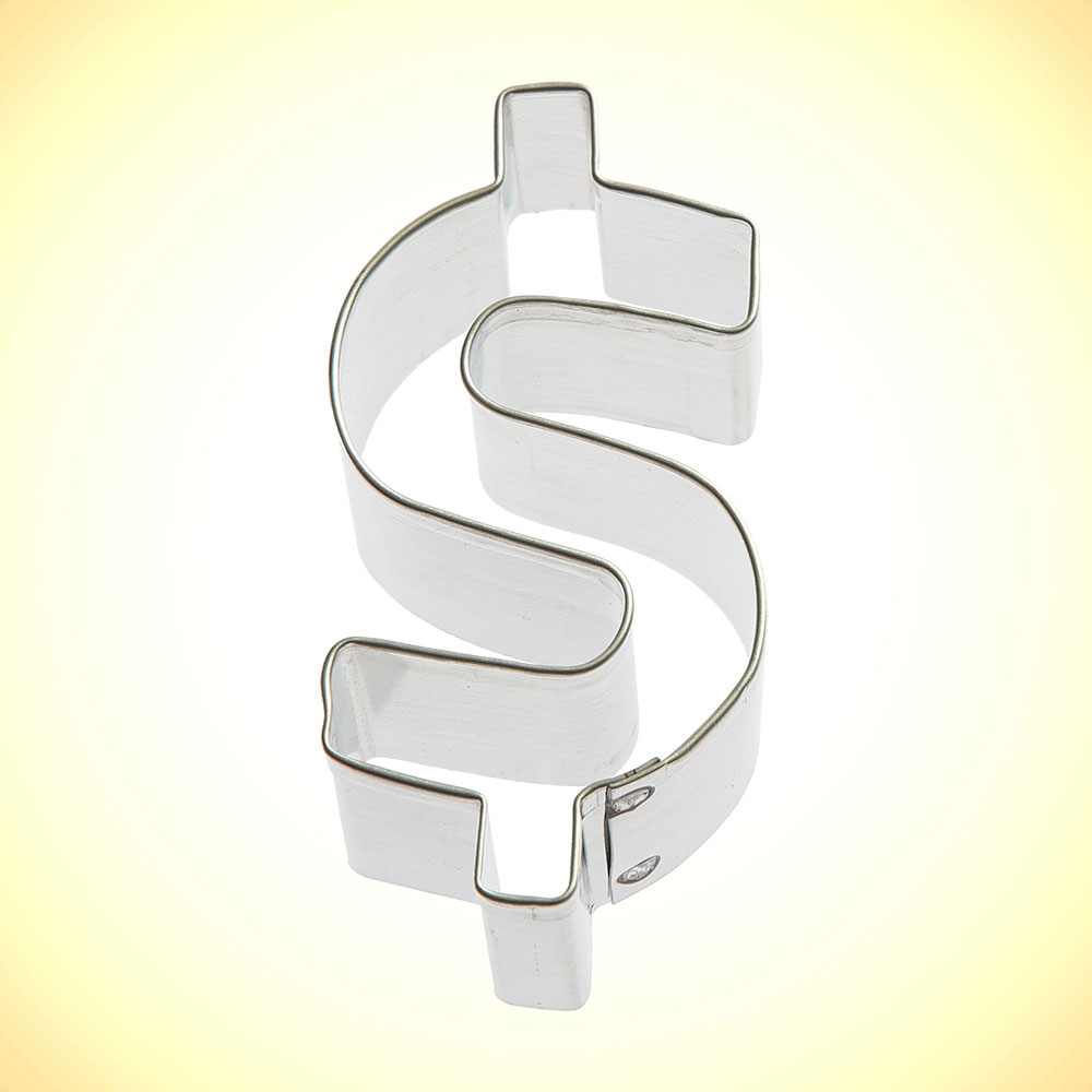 Money Cupcake Topper Dollar Sign Cookie Cutter USD Fondant Cutter ...