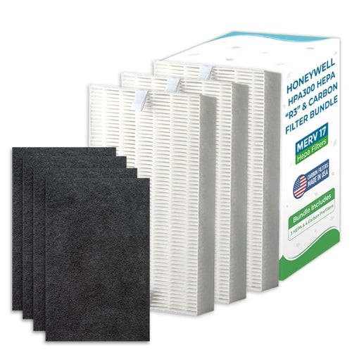 Breathe Naturally HPA300 Replacement 3pk HEPA & 4pk Carbon Filter ...