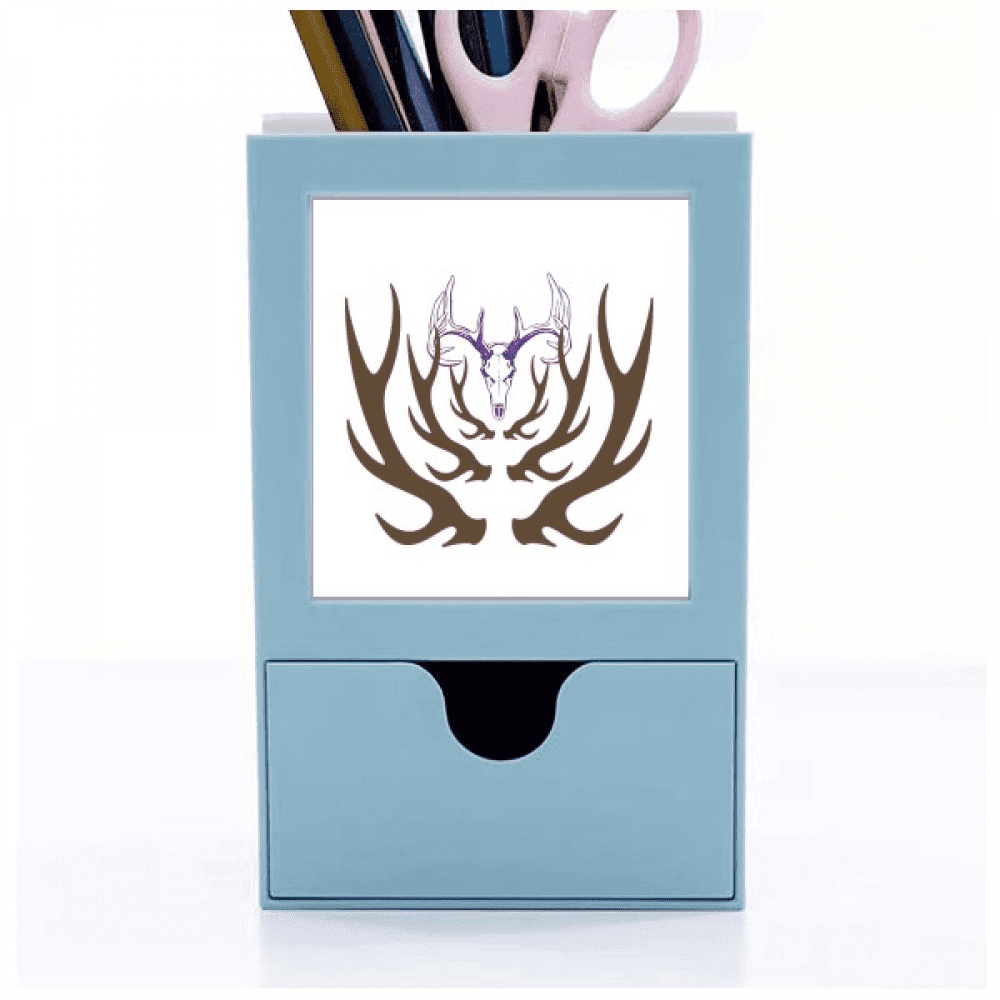 Deep Horn Jungle Art Deco Fashion Desk Supplies Organizer Pen Holder ...