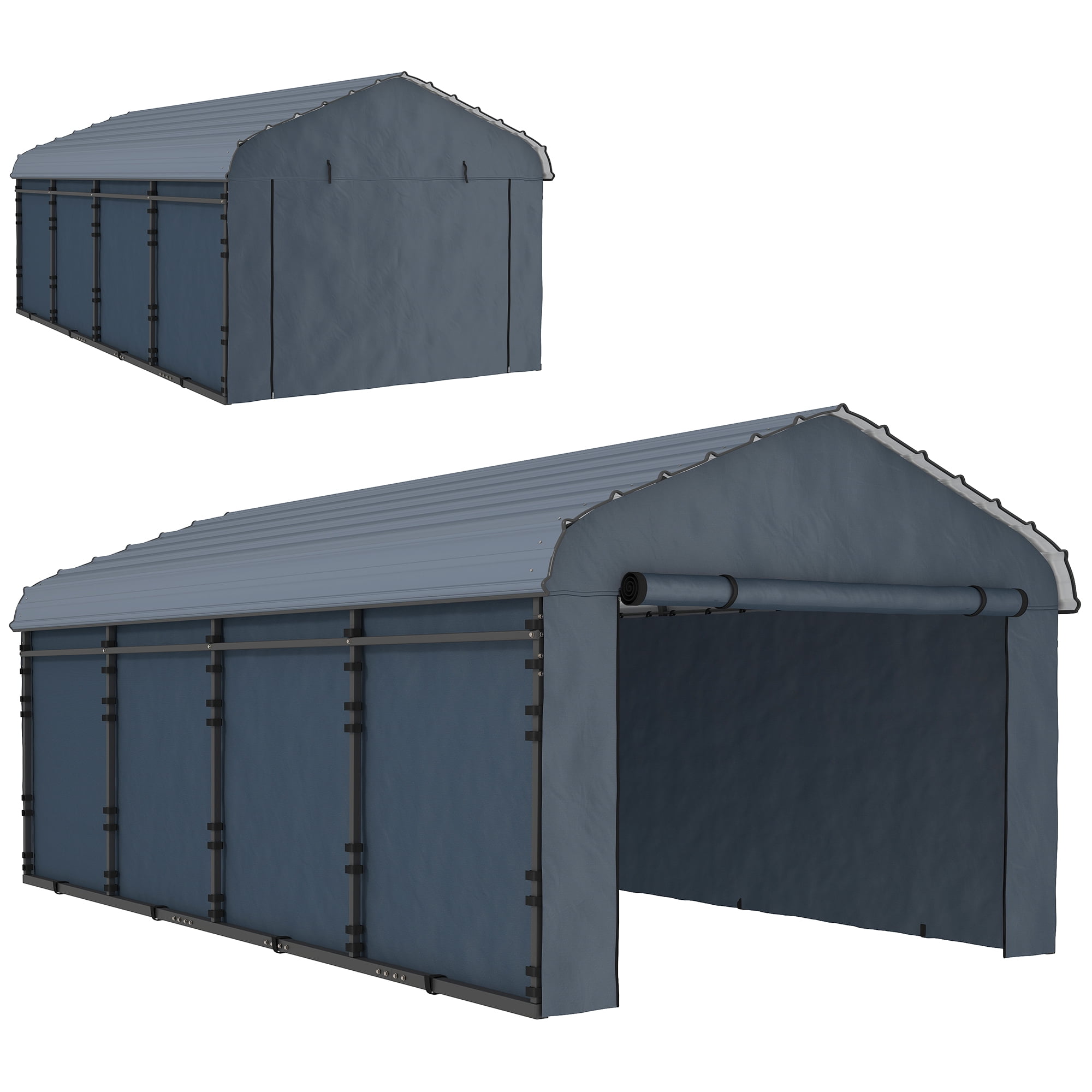 Click here for Outsunny 12 X 20 Metal Carport With Metal Roof And... prices