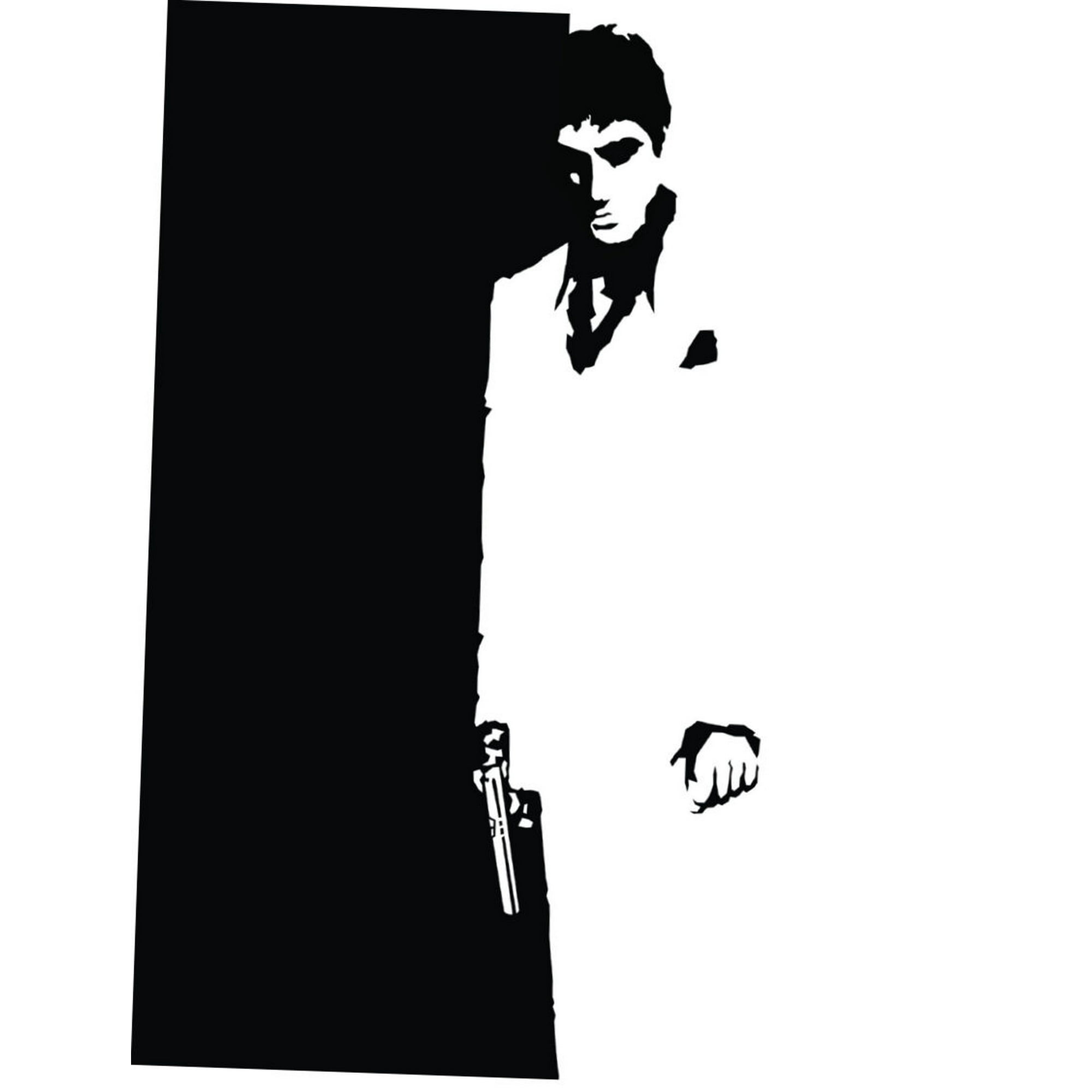 Scarface Poster Black And White