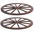 Shisuyan 2pcs Rustic Cartwheel Wagon Wall Decor Wooden Vintage ...