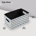 2 Pcs Foldable Felt Storage Bins Decorative Fabric Organizer Baskets ...