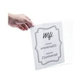 8.5 in. x 11 in. Vertical Wall Mount Sign Holder - Clear (2/Pack ...