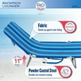 Rio Brands Portable Folding Beach Lounge Chair with Backpack Straps and ...
