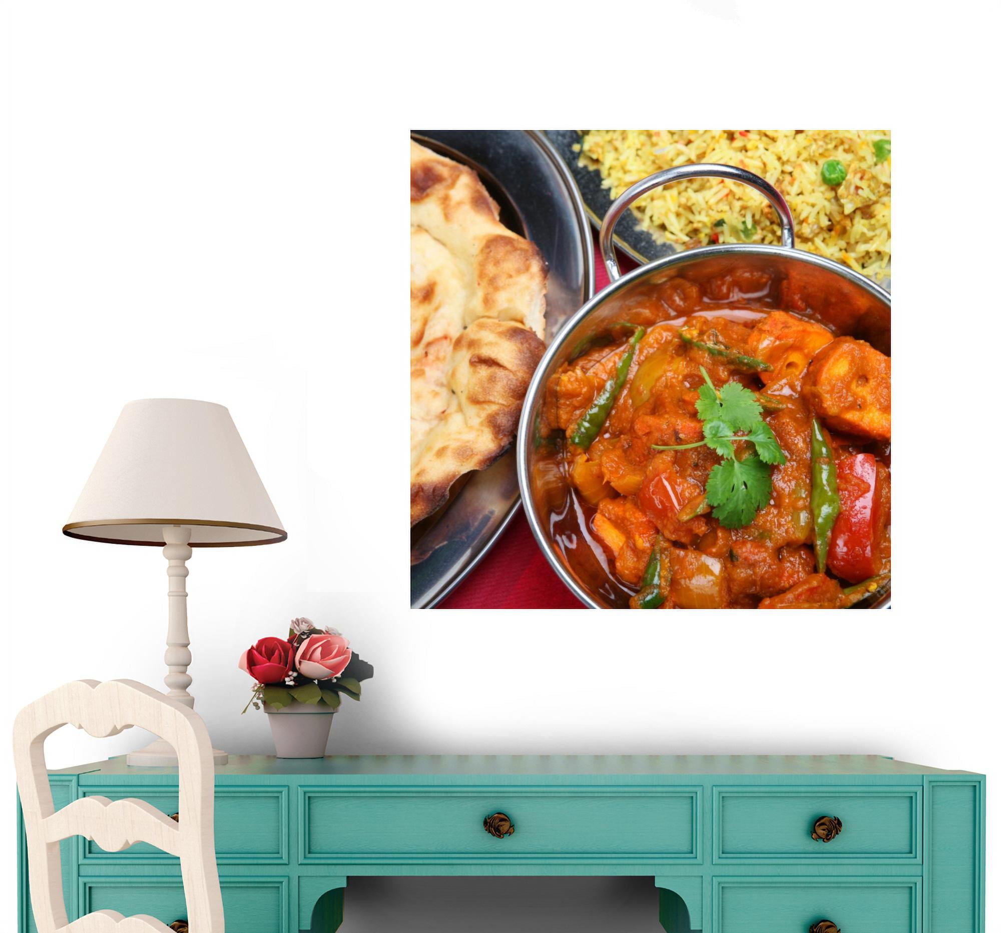 Indian Curry Meal Wall Decal WM193011 by Wallmonkeys (24 in W x 24 in H ...