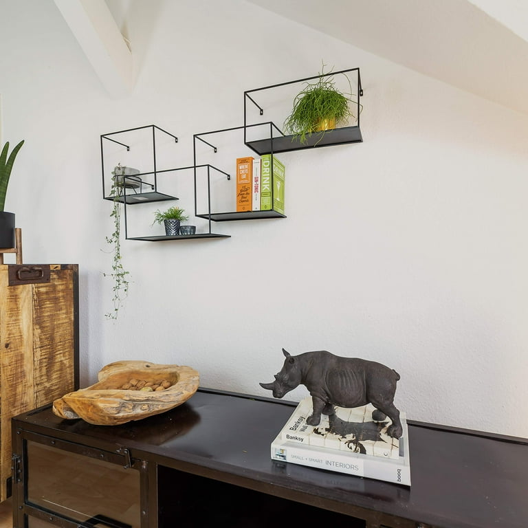 onlinestore on sale Set of 3 Metal Intersecting Floating Shelves