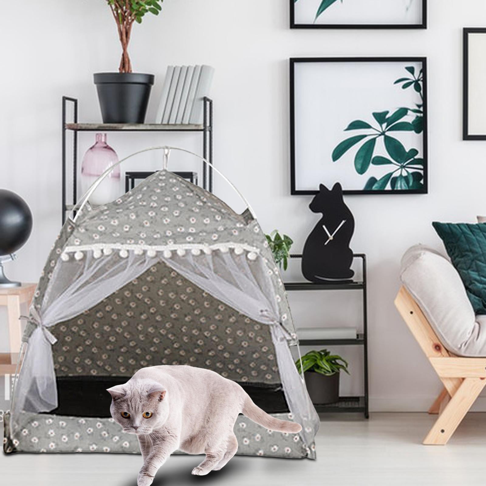 Portable Large Cat tent, Cushion Puppy , Kennel Bed for Warm Thick Dog ...