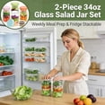 Multi-Purpose Leak-Proof Glass Food Storage Jars,Durable Thickened ...