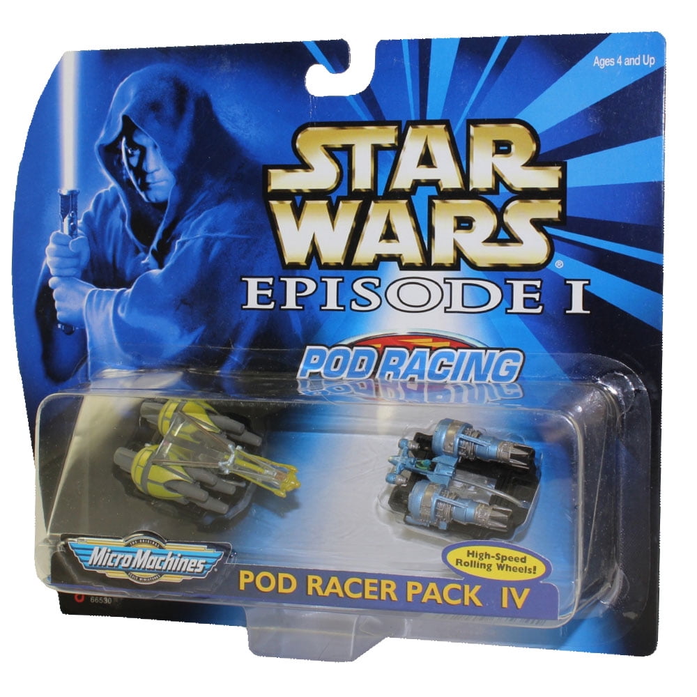 Star Wars - Episode 1 (EP1) - Micro Machines Figures - Podracer Pack IV ...