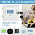 Acrylic Thermostat Cover Lock Box Lockable Air Conditioner Lock Box ...