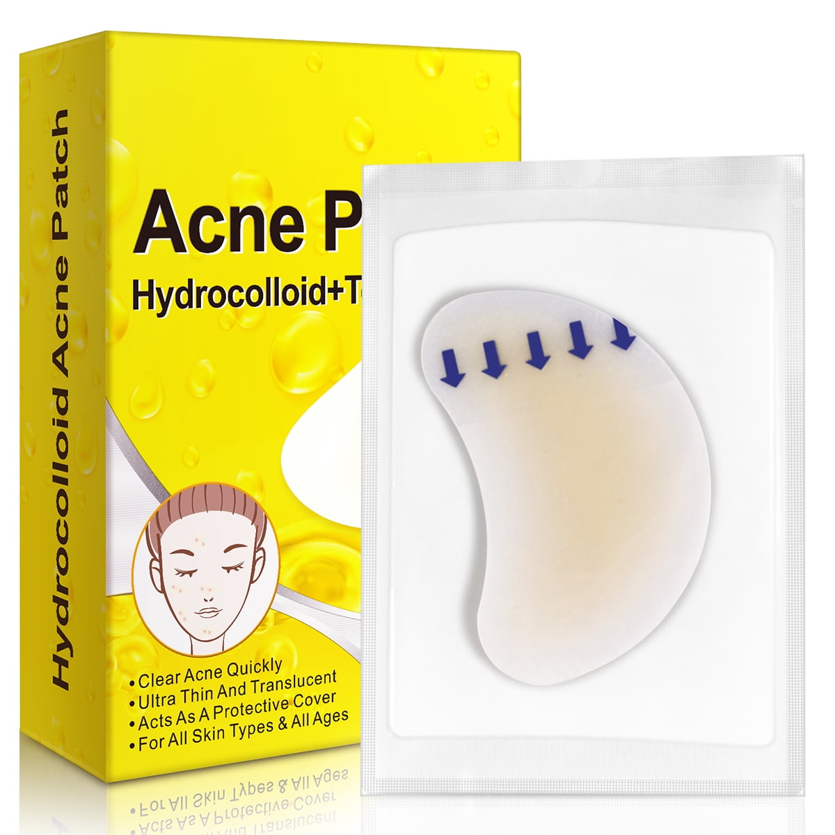 Muyoka 20 parches para espinillas hidrocoloides que absorben el acn茅 ...