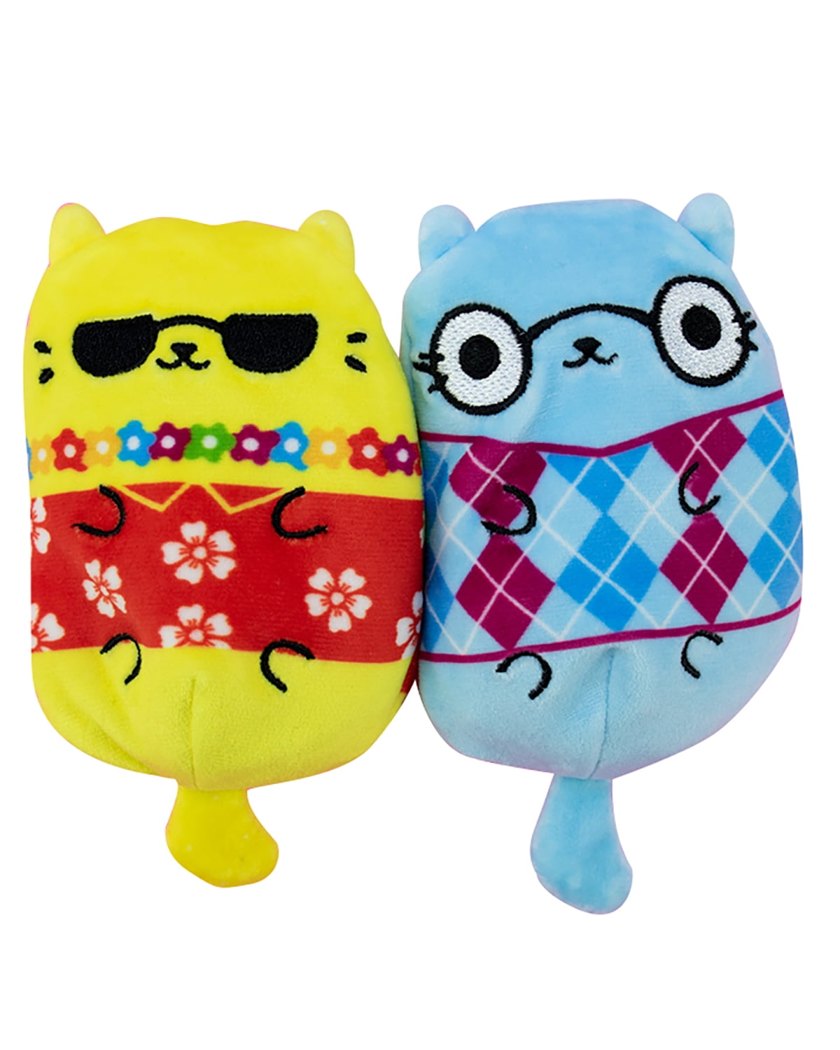 Cats vs Pickles - Aloha Cat & Mr Argyle - 2-Pack - 4" Cute Cuddly ...