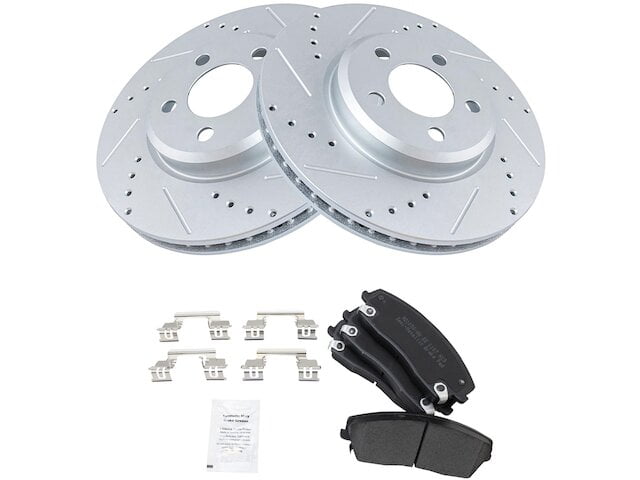 Front Brake Pad and Rotor Kit - Compatible with 2006 - 2019 Dodge ...