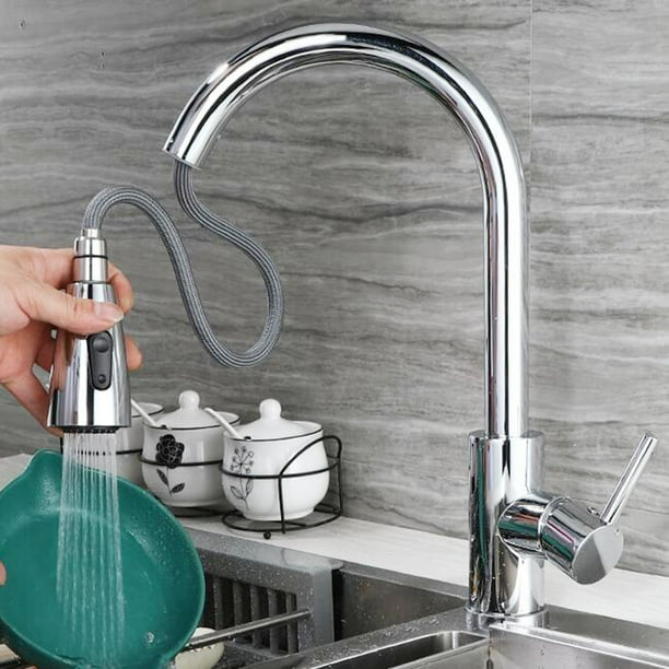 Sola Grifo Alto Acero Inoxidable Acero Inoxidable 360 ROTACIÓN de ...