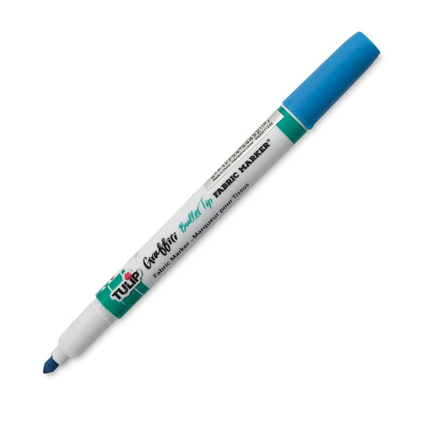 Tulip Graffiti Bullet Tip Fabric Marker - Neon Blue - Walmart.com