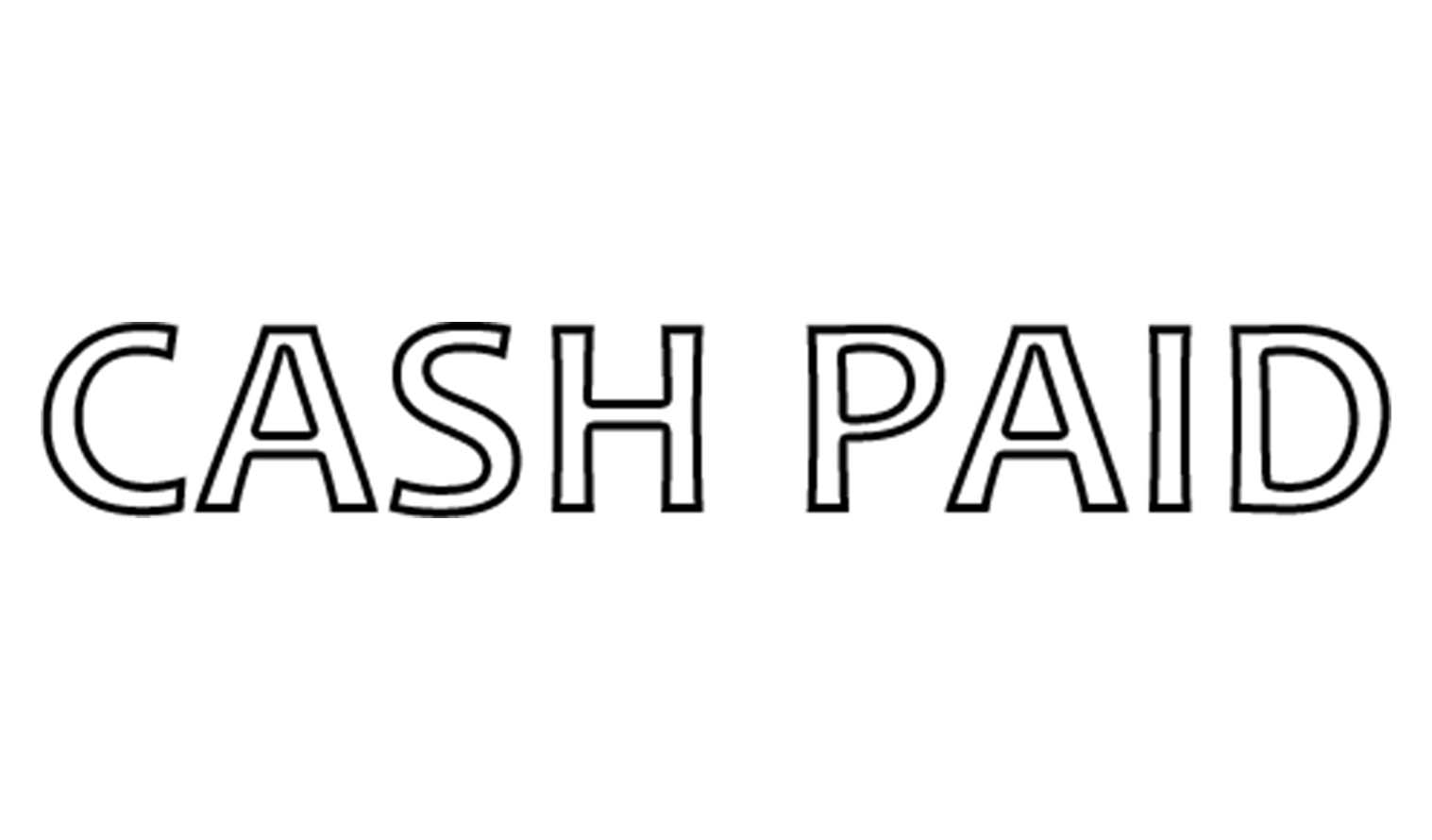 Printtoo Cash Paid Self Inking Rubber Stamp Pre-Inked Office Stamp ...