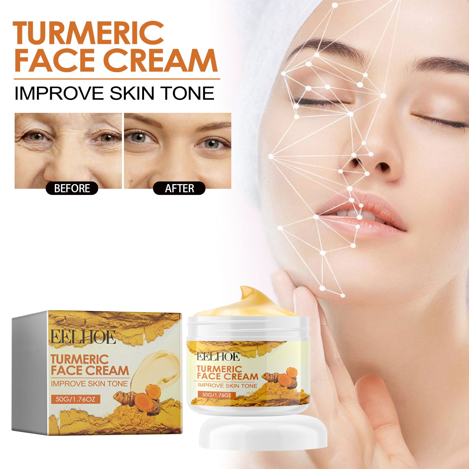 Crema blanqueadora iluminada Xihbxyly loción facial hidratante cremosa ...