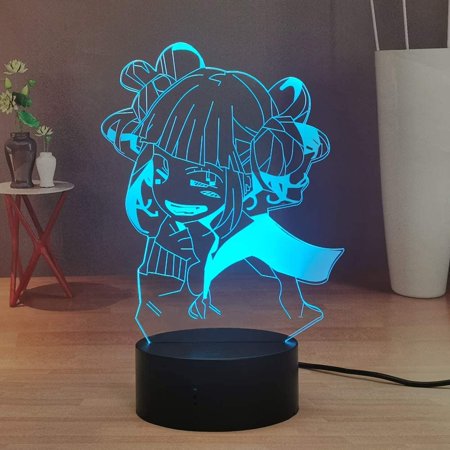 KSCD Anime Himiko Toga 3D Night Light, Anime Figure Touch & Remote ...
