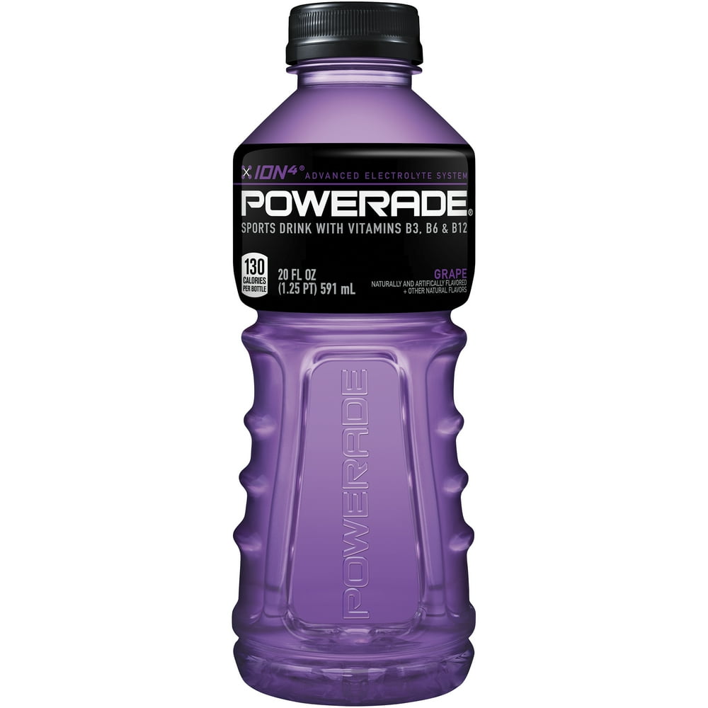 POWERADE Zero Grape, ION4 Electrolyte Enhanced Fruit Flavored Zero ...